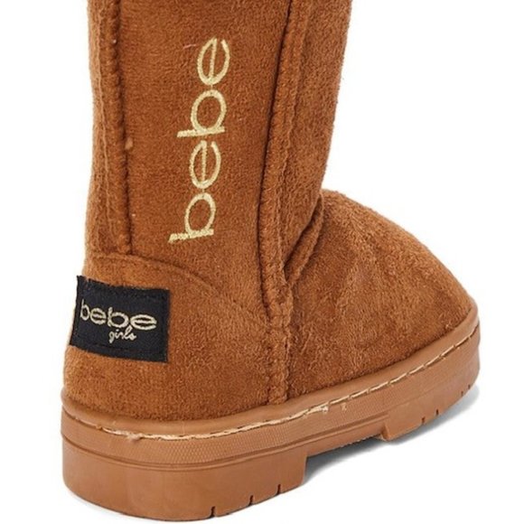 bebe | Shoes | Bebe Cognac Logoembroidered Boot Nwt | Poshmark